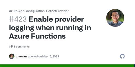 Enable Provider Logging When Running In Azure Functions · Issue 423 · Azureappconfiguration