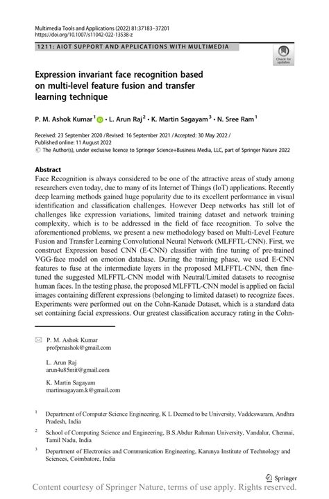 Expression Invariant Face Recognition Based On Multi Level Feature