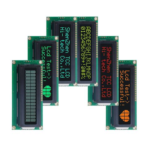 mini 16x2 lcd module oled display color 6800 4 8 bit parallel spi 3 4
