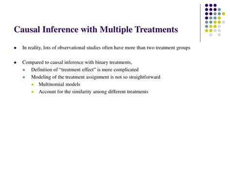 PPT Causal Inference With Multiple Treatments PowerPoint Presentation ID 1061440
