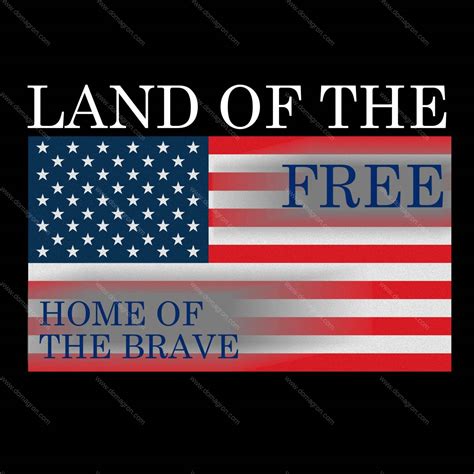 Land Of The Free Home Of The Brave Direct To Film Dtf Heat Transfer U 126 Domagron