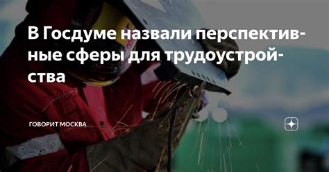 В Госдуме назвали перспективные сферы для трудоустройства Говорит Москва Дзен