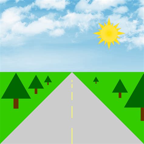 Draw Trees In One Point Perspective