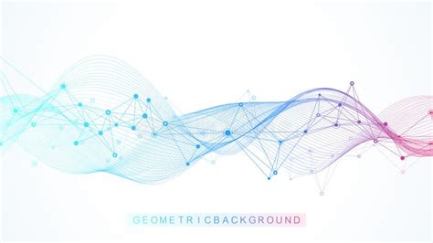 Abstract Tech Network Connection Dots Digital Technology And Big Data Analysis Background Stock