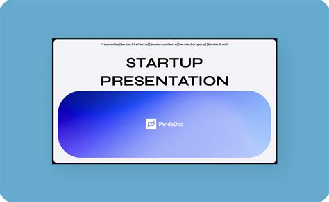 Free Startup Presentation Template Pandadoc