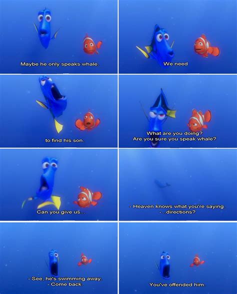Finding Nemo Dory Speaking Whale