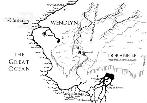 Throne Of Glass Map Print Handdrawn Throne Of Glass Map Tog Etsy Il