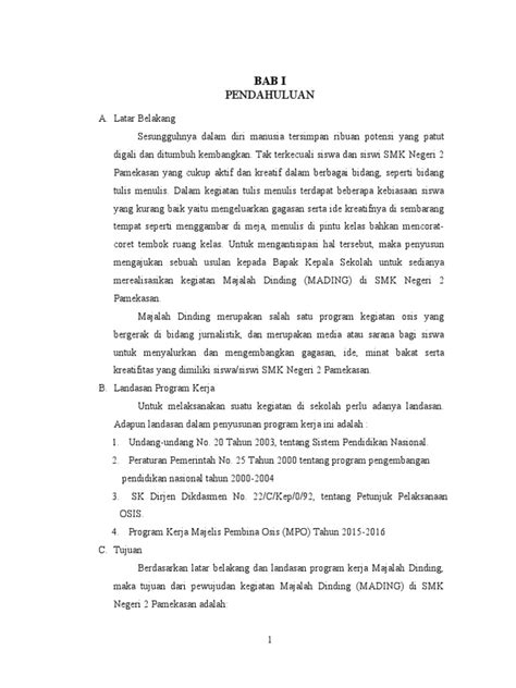 Rencana Kegiatan Mading Pdf Rencana Kegiatan Mading Pdf