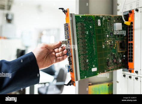 Fix Network Switch In Data Center Room Stock Photo Alamy