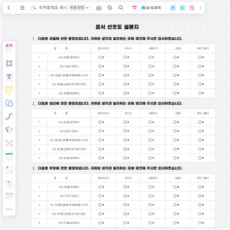 리커트 척도의 다양한 역할 모르지요감정부터 우선순위까지
