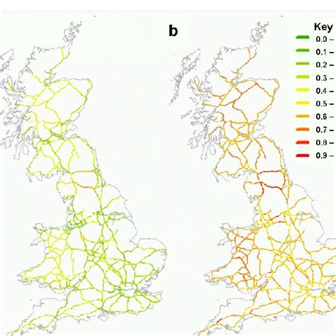 Vulnerability Maps Of The Uk For The Vot Model A Map Used When Wind