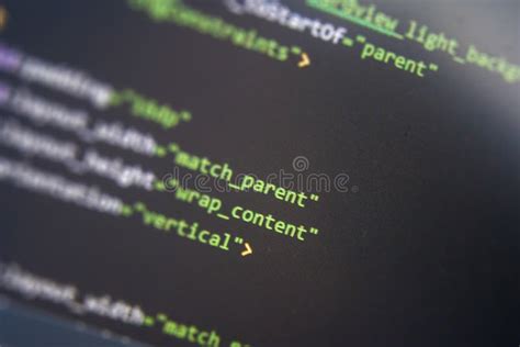 Php Code On Computer Screen Software Development Abstract Background