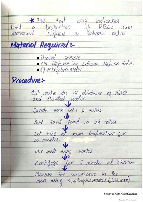 SOLUTION Le Phenomenon Osmotic Fragility Test Studypool