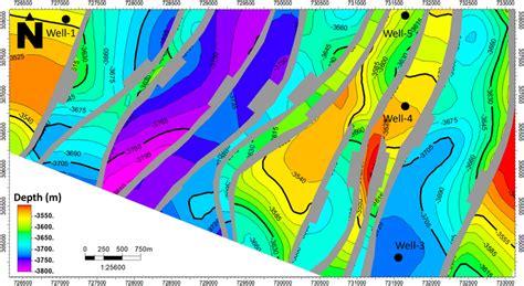 Depth Structure Contour Map Of Upper Safa Fm Download Scientific Diagram