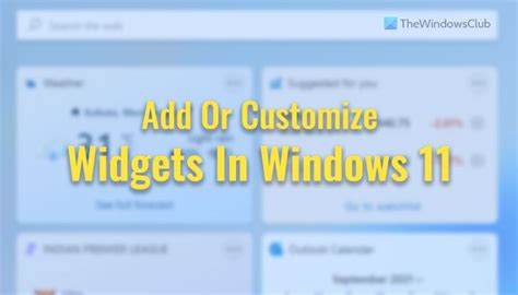 Jak Přidat A Přizpůsobit Widgety V Systému Windows 11 Tiempo De Frikis