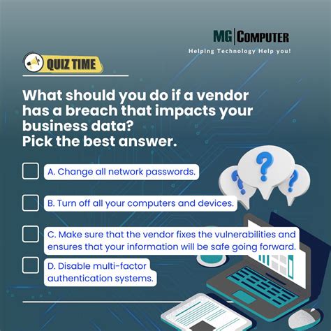 Mg Computer Inc On Linkedin Quiztime Breach Cybersure Dataprotection Manufacturing Itsupport