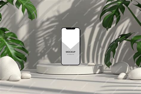 3d Mobile Mockup For Ui Design Premium Ai Generated Psd