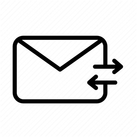 Mail Sent Receive Mail Ui Up Up And Down Arrows Mails Icon