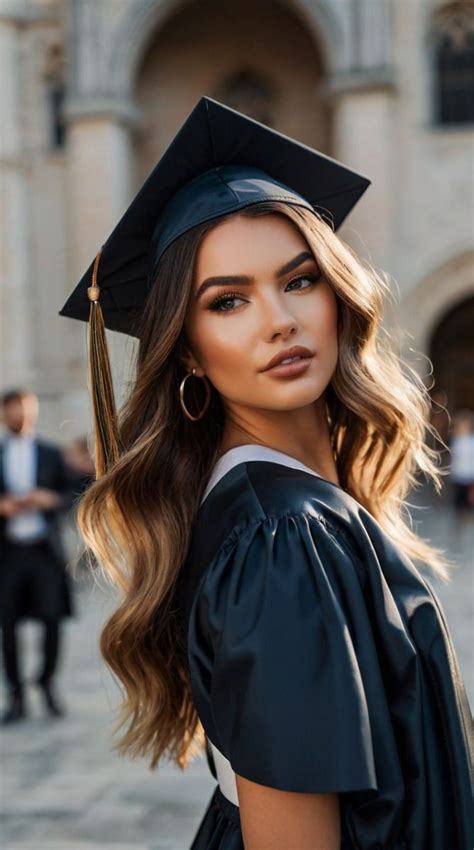 Graduation Hairstyles With Grad Cap No2 In 2024 Graduation