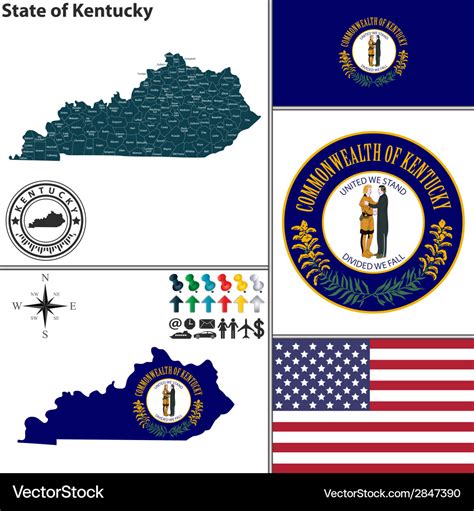 Kentucky State Seal Vector Images Over 190