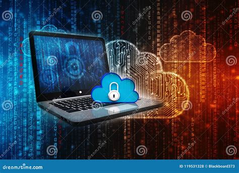 2d Rendering Cloud Computing Cloud Computing Concept Stock Illustration Illustration Of