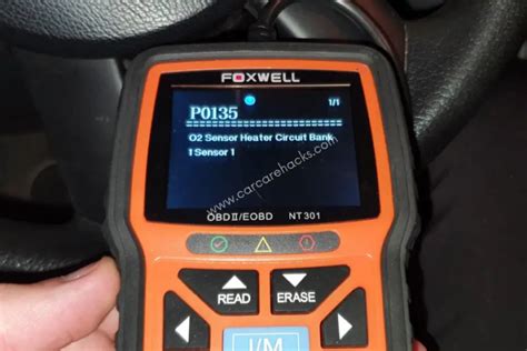 P0135 Code O2 Sensor Heater Circuit Malfunction Bank 1 Sensor 1