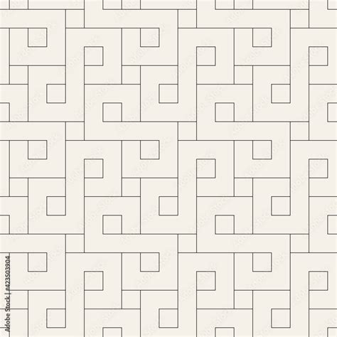 Vector Seamless Pattern Modern Line Stylish Texture Repeating Geometric Tiles Thin Linear