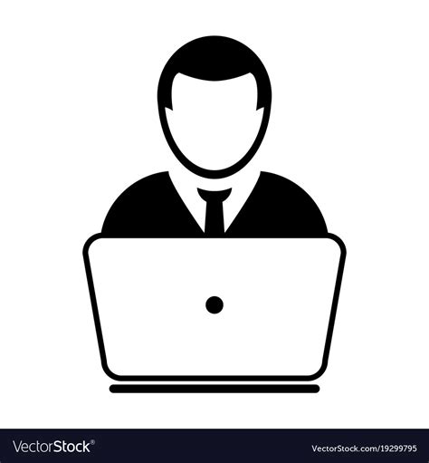 Computer User Icon At Collection Of Computer User