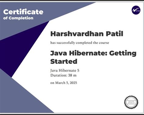 Hibernate Java Certification Learning Orm Softwaredevelopment Springboot Ness