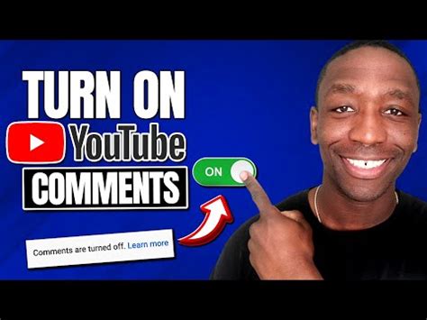 How To Turn On YouTube Comments QUICK EASY YouTube