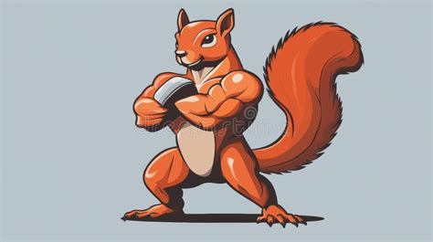 Mighty Squirrel Mascot Stock Illustration Illustration Of Hockey 372919142