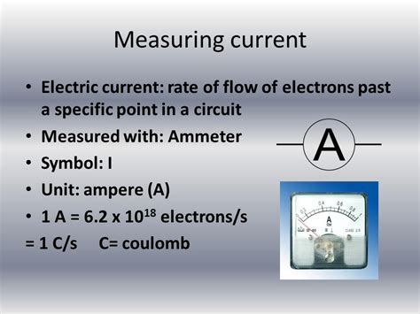 Unit To Measure Electrical Current Recalling Which Quantity An Ammeter