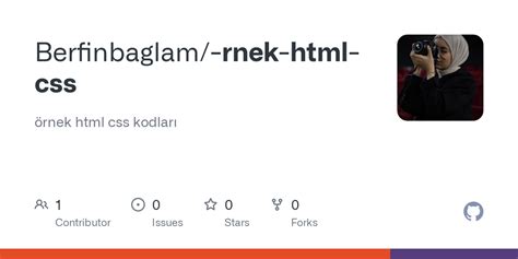 GitHub Berfinbaglam rnek html css örnek html css kodları