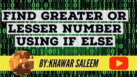 Find Greater Number From Two Numbers In C Language Youtube