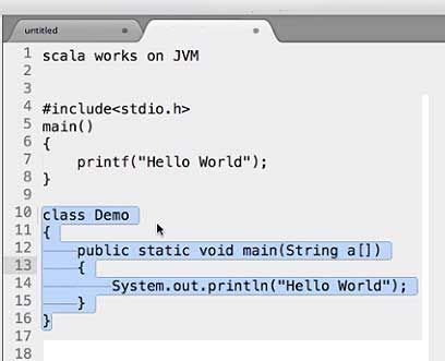 Getting Started With Scala Code Example Hello World
