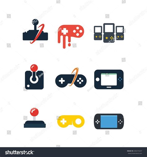Game Console Joystick Controller Play Vector Stock Vector Royalty Free