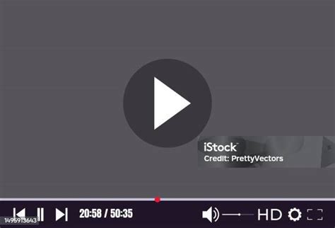 비디오 플레이어 화면 모형 템플릿 인터페이스 개념입니다 벡터 그래픽 디자인 일러스트레이션 Hd 포맷에 대한 스톡 벡터 아트 및 기타 이미지 Hd 포맷 그래픽 사용자