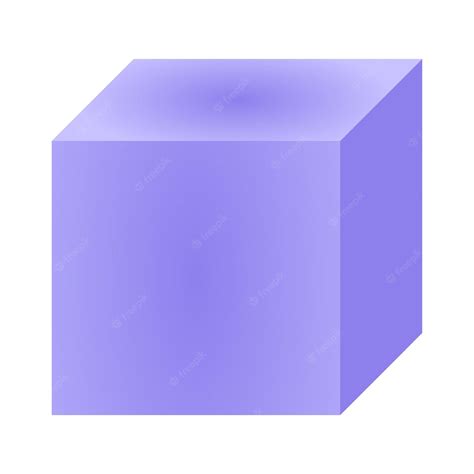 Premium Vector Purple Three Dimensional Cube Vector Design Element