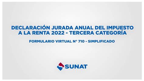 Sunat Paso a paso para hacer la declaración jurada del Impuesto a Renta de empresas Infobae