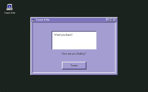 Tweet4me Windows 95 Style Figma