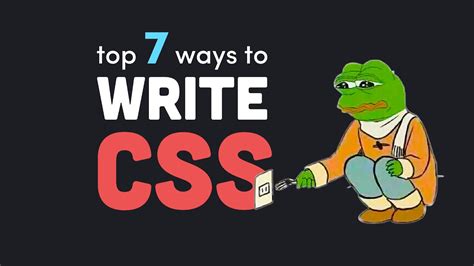 7 ways to deal with css