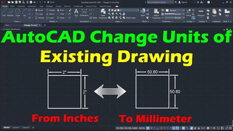 How To Change Dimensions From Inches To Mm In Autocad Templates