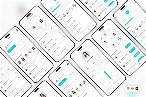 文件传输移动应用 Ui 套件 Sketchfigxd 云瑞设计