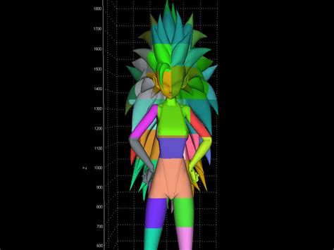 Life Size Caulifla Ssj3 Hot Dragonball 3d Model By Ryan Makerworld
