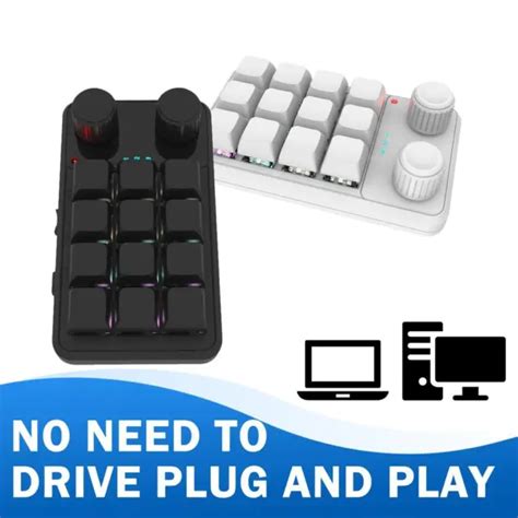 12 KEYS 2 Knob USB Custom Programmable DIY Mechanical Keyboard RGB Copy