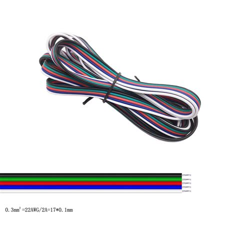 4 Pins 22 Awg Led Wire Cable Rm Components
