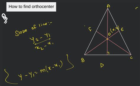 How To Find Orthocenter Filo