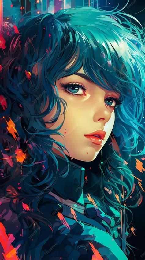 Premium Ai Image Ethereal Anime Beauty Portrait Illustration Of A
