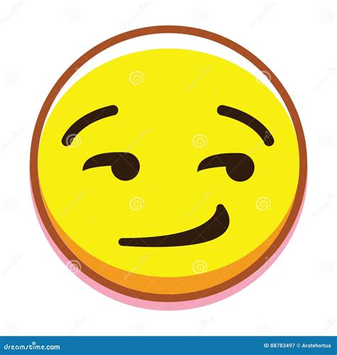 Sassy Face Isolated On White Background Stock Illustration