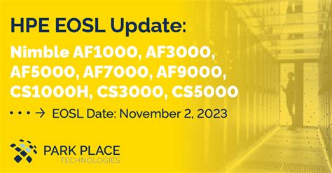 HPE Nimble EOL EOSL Dates End Of Life End Of Service Life